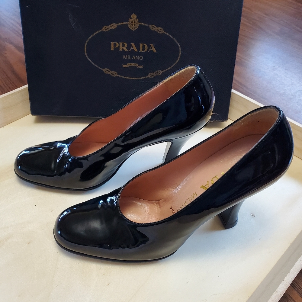 Prada Vintage Patent Leather Heels - Gem